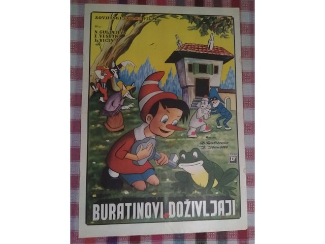 plakat BURATINOVI DOZIVLJAJI
