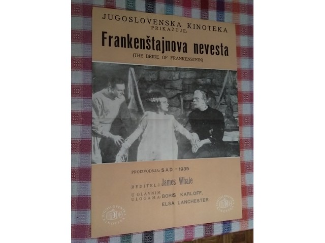 plakat FRANKENSTAJNOVA NEVESTA