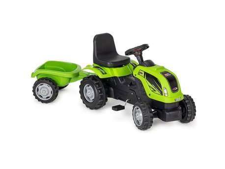 Playtime 956 Traktor na pedale sa prikolicom zeleni