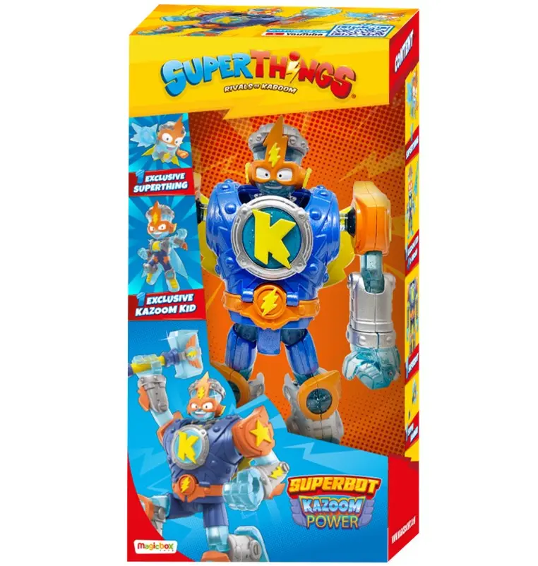 SUPERTHINGS Igračka Superbot Kazoom Power sa ekskluzivnim Kazoom Kidom i specijalnim Supethingsom