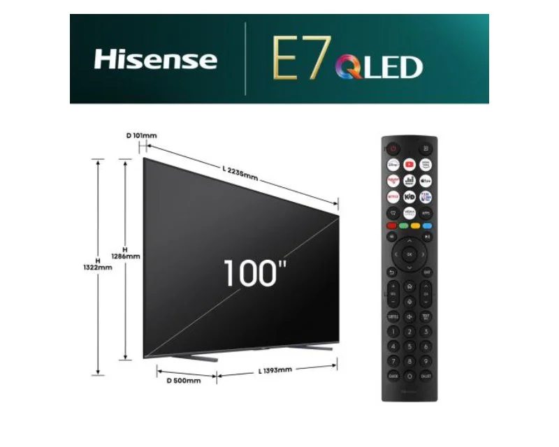 100 inča 100E7NQ QLED 4K UHD Smart TV