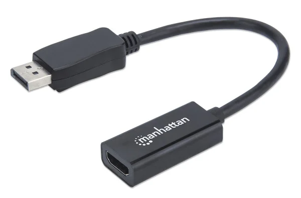 Adapter Manhattan 151634 DisplayPort/M – HDMI/F 1080p Crni