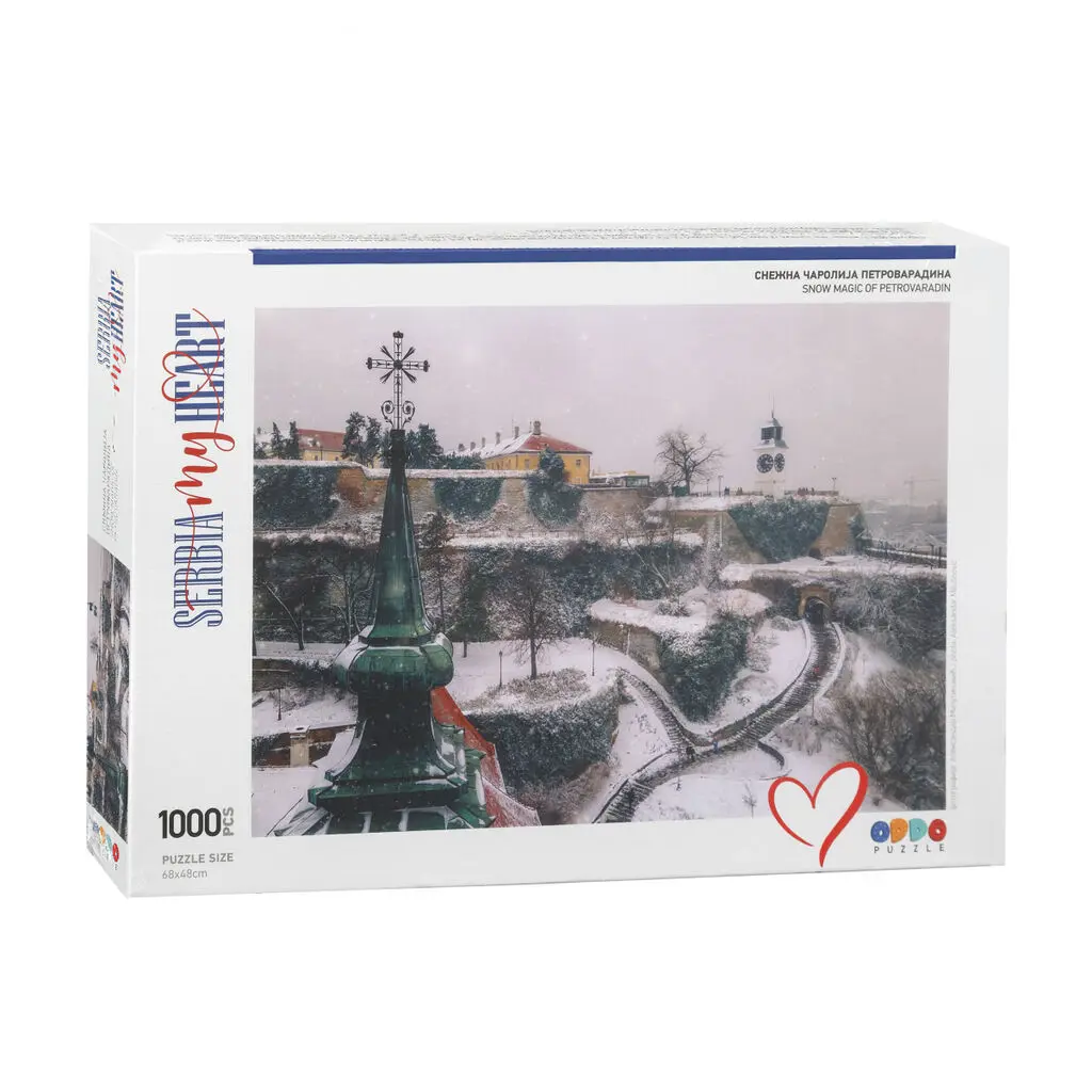 Oddo Puzzle Slagalica Snežna čarolija Petrovaradina Puzzles Serbia My Heart Collection slagalice 960995, 1000 delova