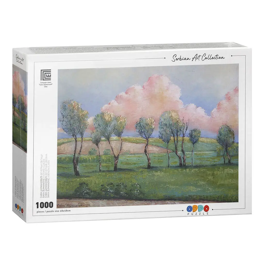 Oddo Puzzle Slagalica Sava Šumanović - Večernji oblaci Serbian Art Collection 241699 1000 delova