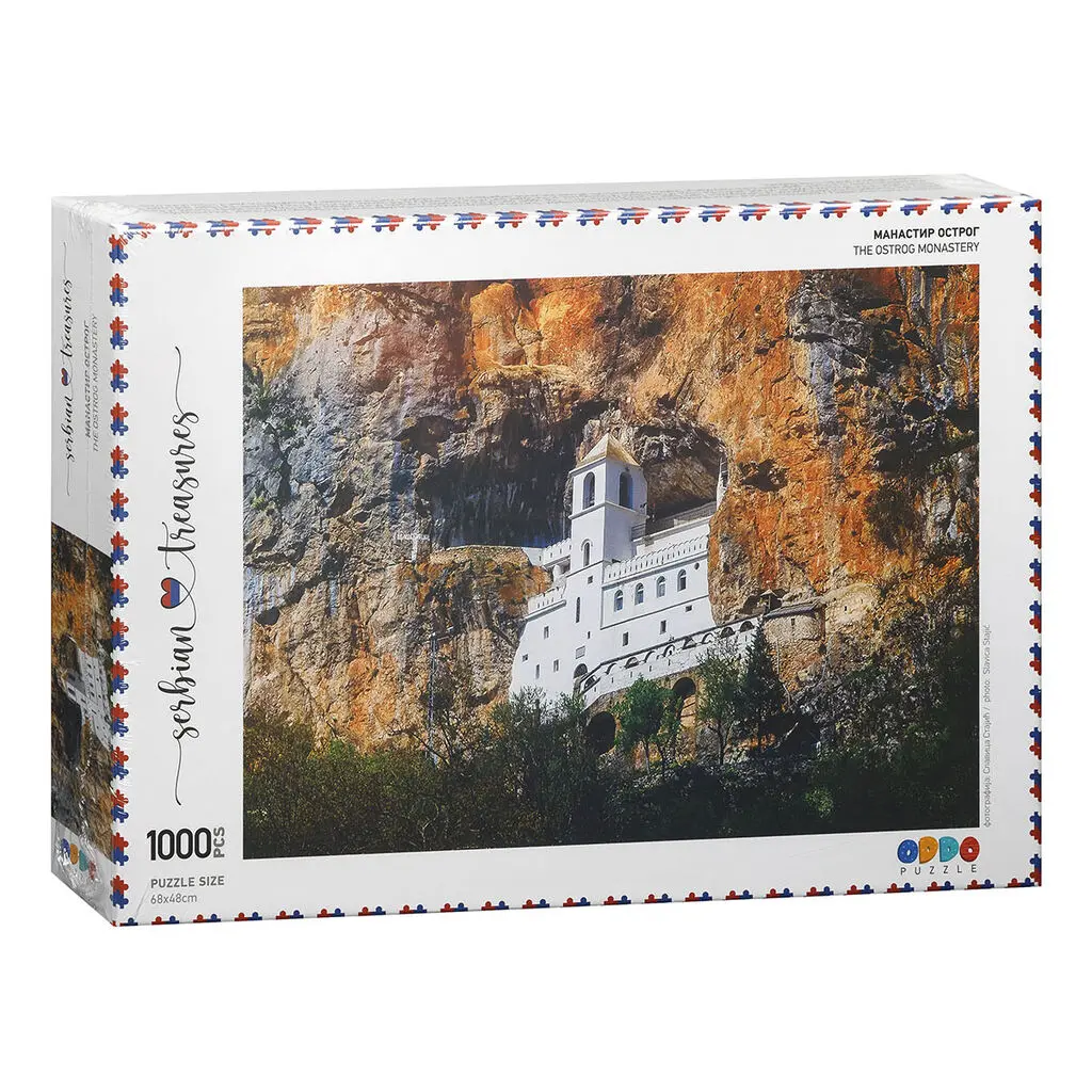 Oddo Puzzle Slagalica Manastir Ostrog Puzzles Serbian Treasures Collection 960315, 1000 delova