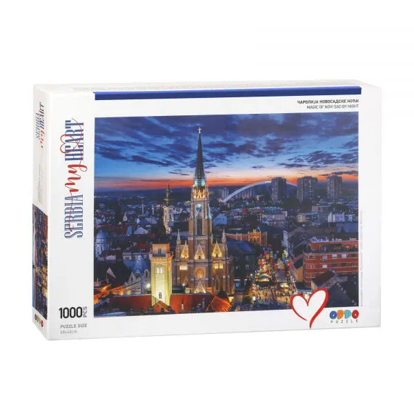 Oddo Puzzle Slagalica Čarolija Novosadske noći Puzzles Serbia My Heart Collection slagalice 961008, 1000 delova