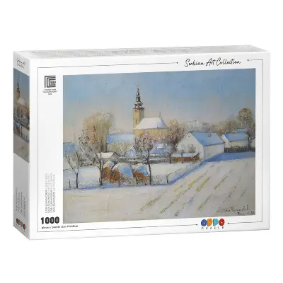 ODDO Slagalica Serbian Art Collection, Sava Šumanović, Šid u zimu, 1000 delova