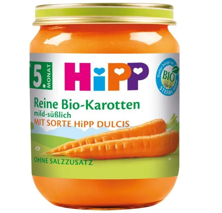 Hipp Kašica za bebe Organska Šargarepa, 125 g