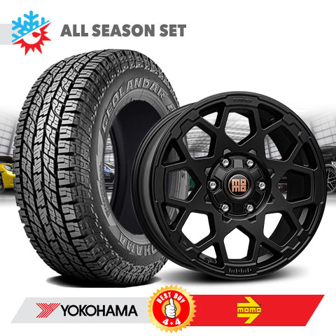 265/65 R18 SET ALL YOKOHAMA + MOMO HEA MB 6/139.7 + TPMS