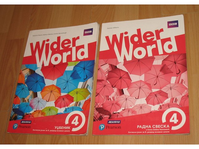 8. WIDER WORLD 4 UDZBENIK + RADNA SVESKA
