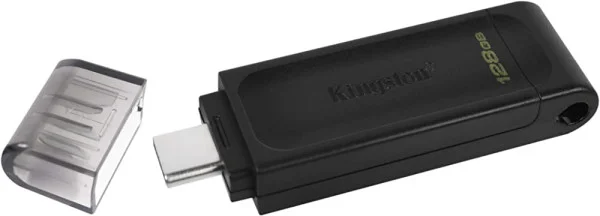USB Flash Kingston 128GB USB 3.2 DataTraveler 70 USB-C black DT70/128GB