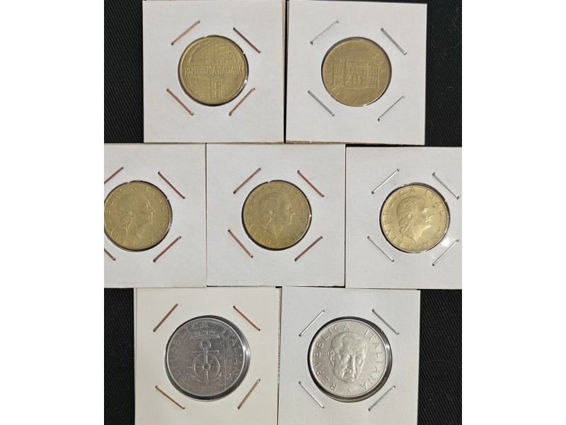 Italija - set 7 komemorativnih kovanica