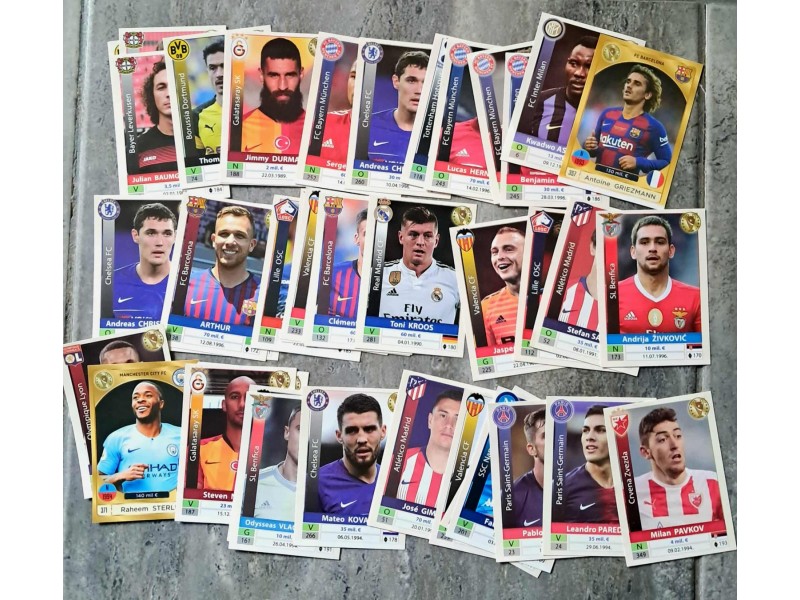 45 sličica Liga Prvaka 2019-20 RAFO