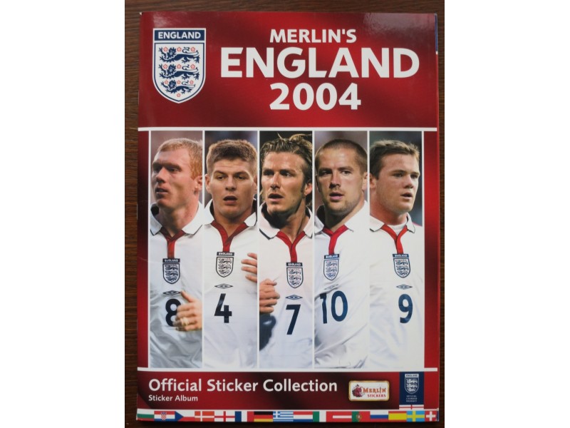 PUN ALBUM ENGLESKA EURO 2004 MERLIN TOPPS
