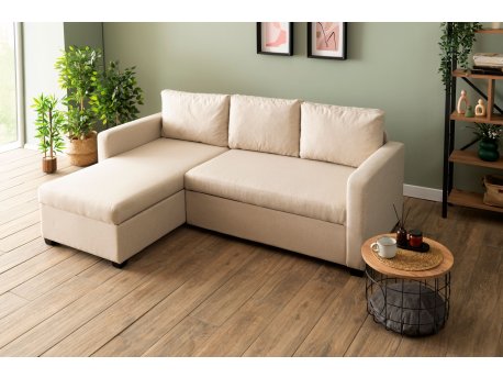 Atelier del Sofa Ugaona sofa-krevet Kado Cream