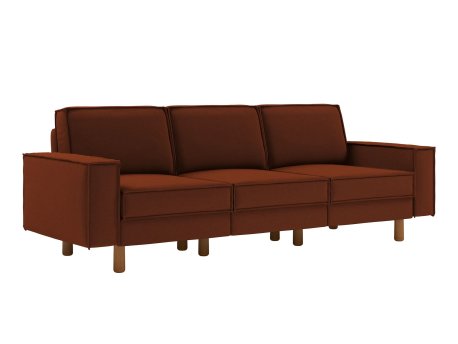Atelier del Sofa Sofa sa 3 sedišta Sparrow Extra 3 Tile Red Walnut