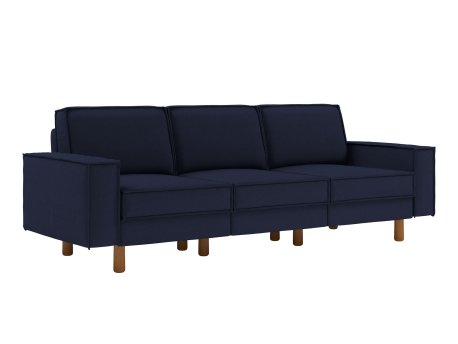 Atelier del Sofa Sofa sa 3 sedišta Sparrow Extra 3 Night Blue Walnut