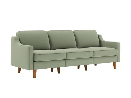 Atelier del Sofa Sofa sa 3 sedišta Robin Extra 3 Sea Green Walnut