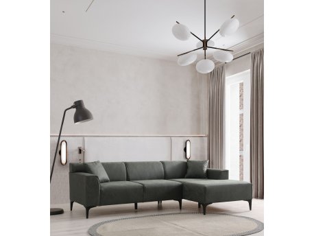 Atelier del Sofa Ugaona sofa New Petra R Corner Green