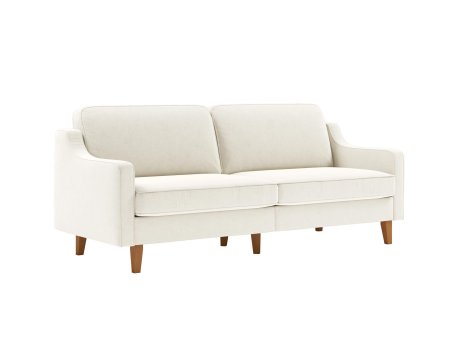 Atelier del Sofa Sofa sa 3 sedišta Robin 3 Milk Froth Walnut