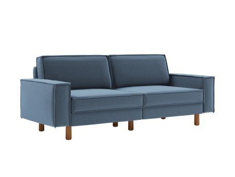 Atelier del Sofa Sofa sa 3 sedišta Sparrow 3 Ocean Blue Walnut