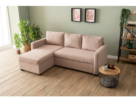 Atelier del Sofa Ugaona sofa-krevet Kado Mink