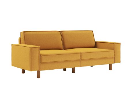 Atelier del Sofa Sofa sa 3 sedišta Sparrow 3 Mustard Walnut