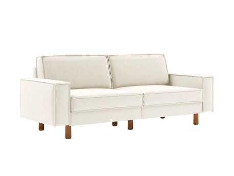 Atelier del Sofa Sofa sa 3 sedišta Sparrow 3 Milk Froth Walnut