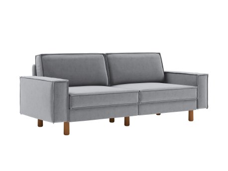 Atelier del Sofa Sofa sa 3 sedišta Sparrow 3 Fog Grey Walnut