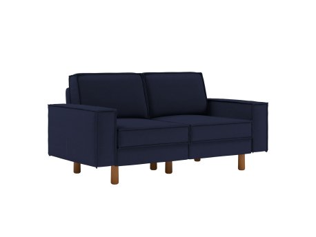 Atelier del Sofa 2-Seat Sofa Sparrow 2 Night Blue Walnut