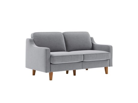 Atelier del Sofa 2-Seat Sofa Robin 2 Fog Grey Walnut