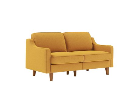 Atelier del Sofa 2-Seat Sofa Robin 2 Mustard Walnut