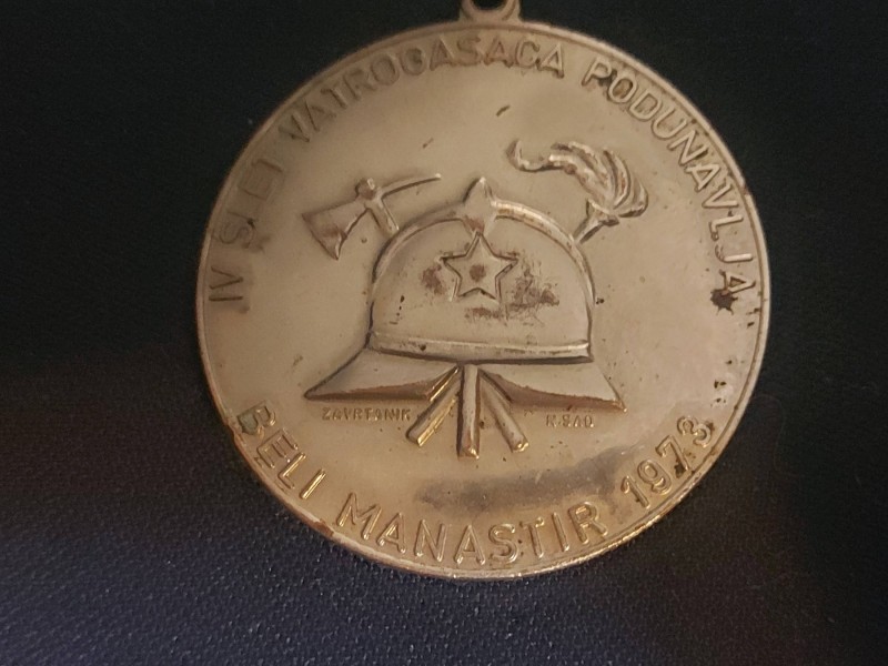IV slet vatrogasaca podunavlja 1973 srebrni medal