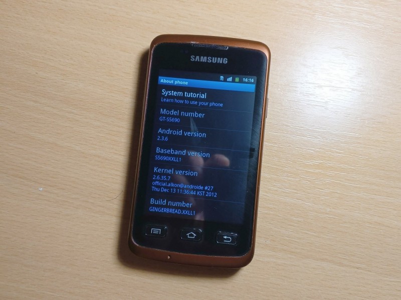 Samsung Galaxy Xcover - GT-S5690