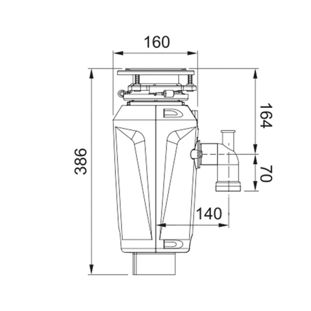 Franke drobilica Slim 125