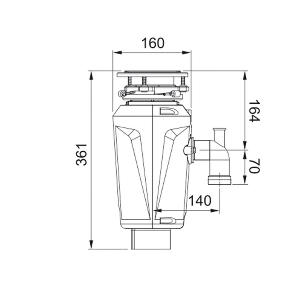 Franke drobilica Slim 50