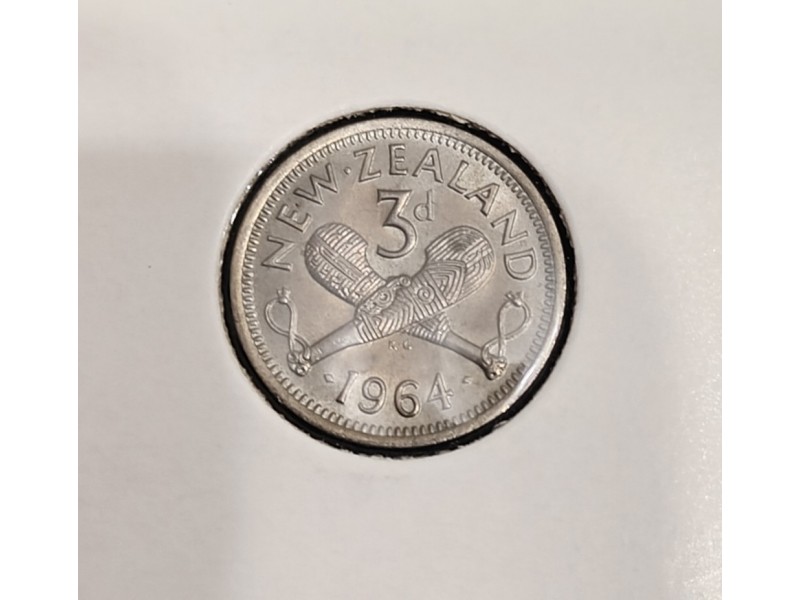 Novi Zeland - 3 pence 1964 UNC