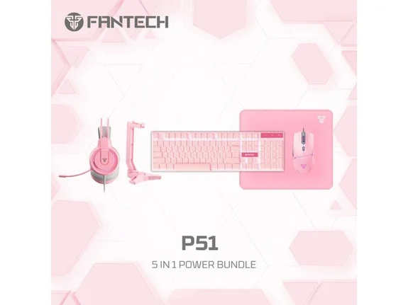 Combo set Gaming Fantech P51 Power 5u1 Sakura