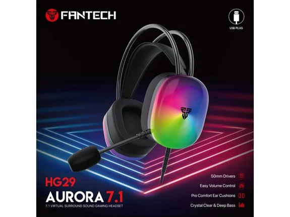 Slušalice Gaming Fantech HG29 Aurora 7.1 crne