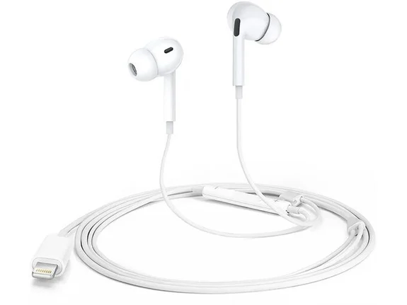 Slušalice sa adapterom za punjenje JH-015 za iPhone lightning bele HQ