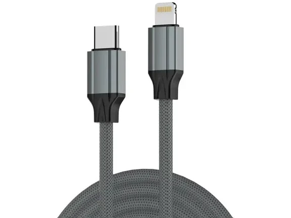 Data kabl LDNIO LC442I 30w, Type C na iPhone Lightning sivi 2m