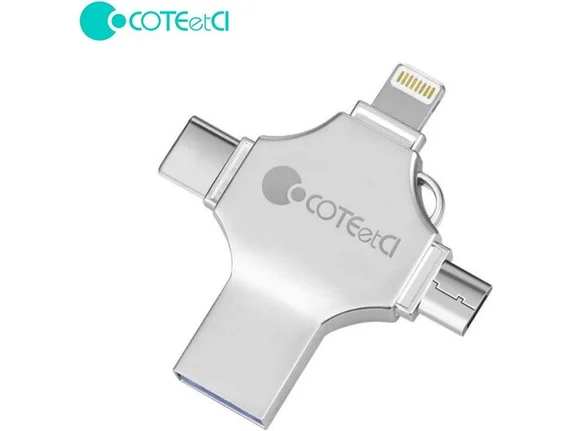 USB flash memorija Coteci CS8836 128GB USB 3.0/micro USB/Type C/lightning