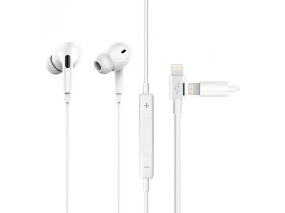Slušalice sa adapterom za punjenje JH-015 za iPhone lightning bele