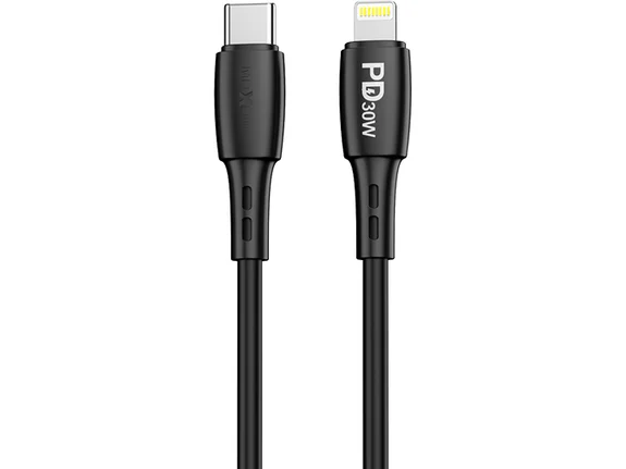 USB data kabal Moxom MX-CB132 PD 30W Type-C na lightning 1m crni