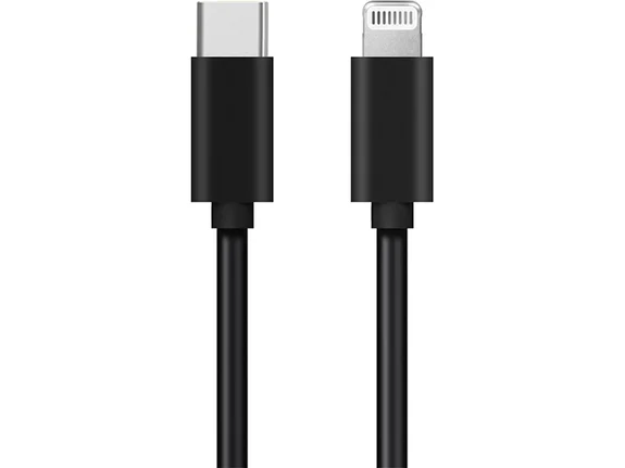 USB data kabal PD za iPhone Type C na lightning 3A crni 1m