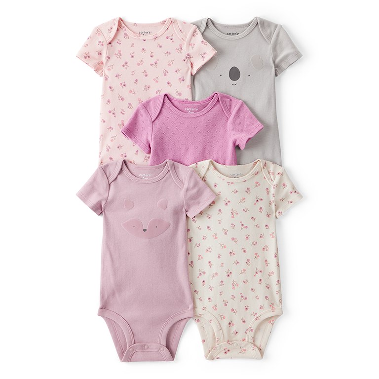 Carter's bodi za bebe devojčice - set od 5 kom. BZ251T920910