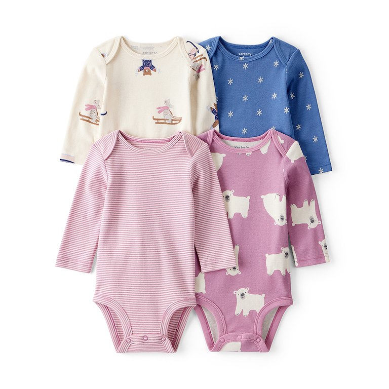 Carter's bodi za bebe devojčice - set od 4 kom. BZ251T581510