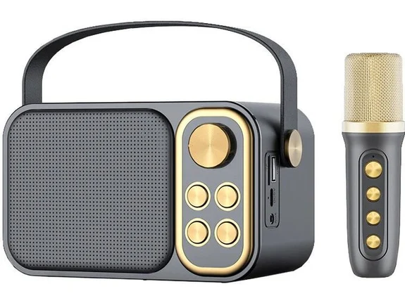 Bluetooth zvučnik karaoke set sa mikrofonom YS-103 crni