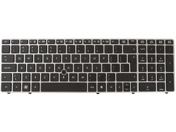 Tastatura za laptop HP 8560p Veliki Enter sivi frame sa mišem