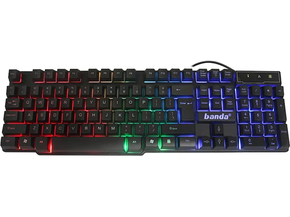 Tastatura gejmerska zicna crna V3 BANDA
